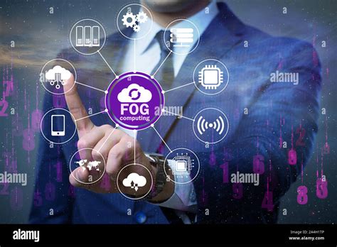The Fog And Edge Cloud Computing Concept Stock Photo Alamy