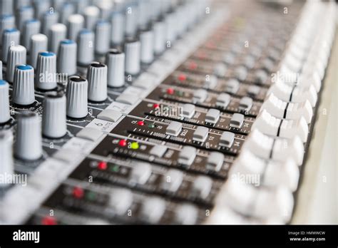 Sound Mixer Control Panel Sound Controller Recording Studio Music Concept Stock Photo Alamy