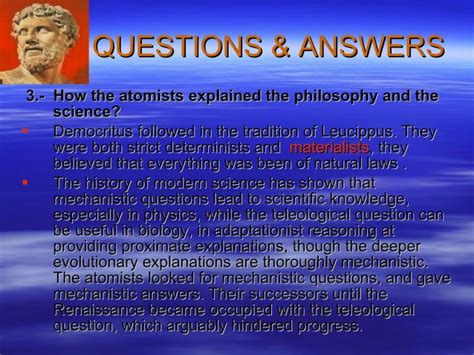 Democritus Presentacion Ppt Ppt Physics Science