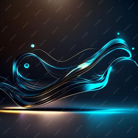Premium Photo Abstract Glowing Waves Flowing Lines And Vibrant Colors Futuristic Gradients