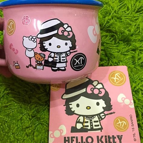 Hello Kitty 仿琺瑯造型杯碗組 蝦皮購物