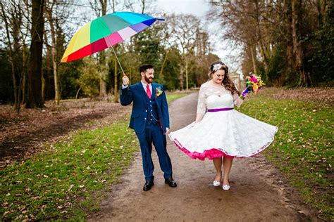 Rainbow Rose And Pixel Themed Wedding · Rock N Roll Bride