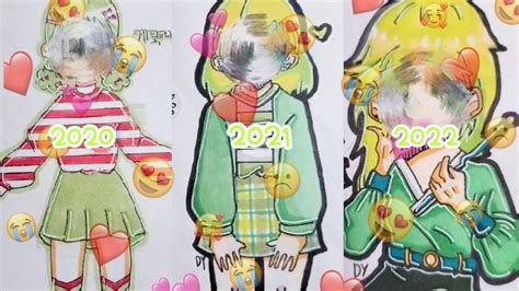 2년 그림발전과정💕 설참 Youtube