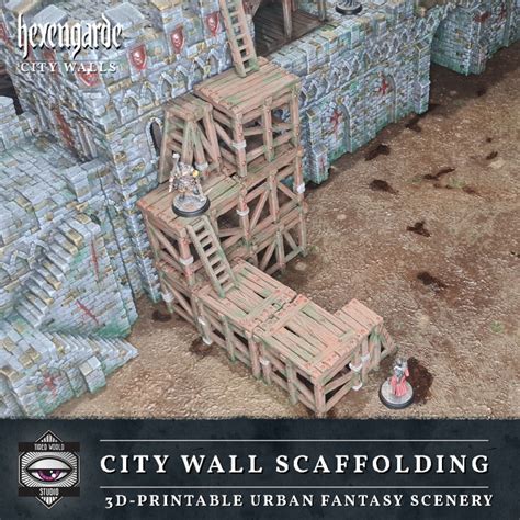 D Printable City Walls Scaffolding By Tired World Studio