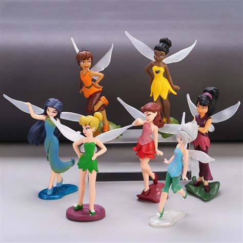 Lot de sept figurines Disney de la Fée Clochette Site univers