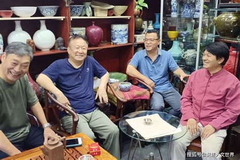 今天应邀到访南京东井亭古玩市场的古瓷坊 袁明光 何剑明 黄玉成
