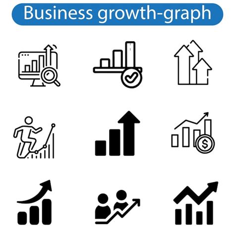 비즈니스 그래프 및 차트 아이콘 색 배경에 터 아트 일러스트레이션 프리미엄 벡터