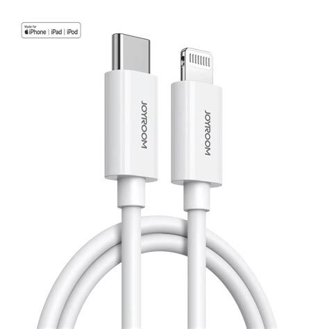Joyroom USB C To Lightning PD Cable For Fast Charging 27W 1 2m White