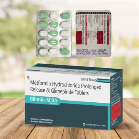 Metformin Hydrochloride Prolonged Release And Glimepiride Tablets At Best