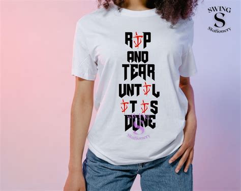 Doom Png Doom Slayer Svg Rip And Tear Until It Is Done Doom Eternal Doom Marine DM SVG