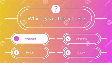 Quiz Game Questions Or Test Menu Choice Templates With Answers Trivia
