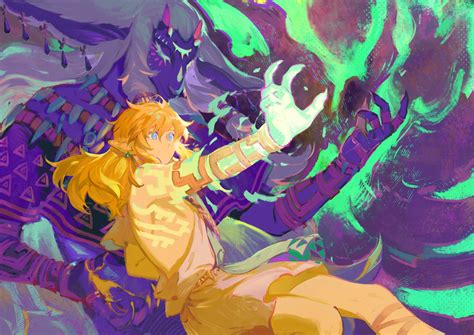 Link And Rauru The Legend Of Zelda And More Drawn By Reneelric Danbooru
