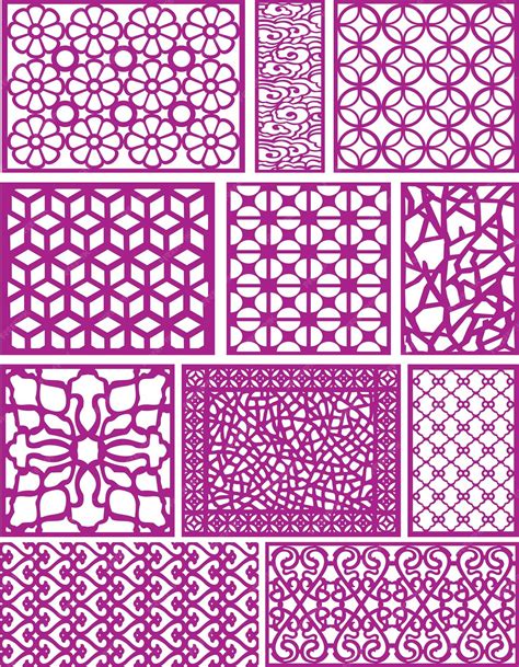 Premium Vector Vector Cnc Laser Cut Vector Cnc Router Cut Jali Mashrabiya