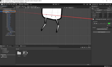 unity2D 自制人物动起来 骨骼 哔哩哔哩
