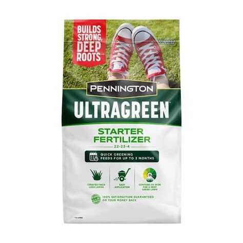 Pennington Ultragreen 14 Lb 5000 Sq Ft Lawn Starter Slow Release Fertilizer 22 23 4