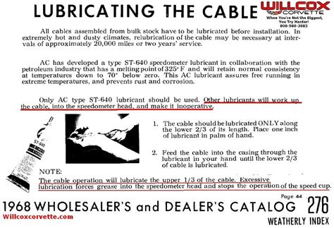 Speedometer Cable Lubrication Corvetteforum Chevrolet Corvette