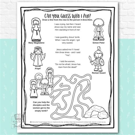 Religious Easter Worksheets Peggy Worksheets