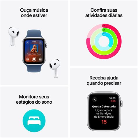 Apple Watch Se Gps Cellular 44mm Caixa Estelar De Alumínio Com