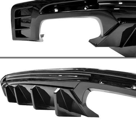 2016 24 Camaro Carbon Fiber Style 3pc Quad Tip Diffuser Ltrsss