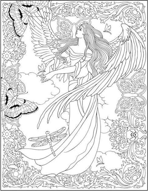Pin By Kate Linahan On 0 Dover Creative Haven Pub Angel Coloring