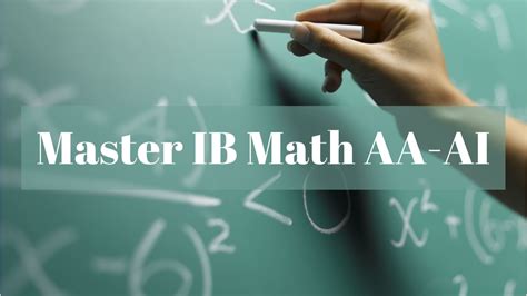 Master Ib Math Aa Ai With Expert Tutoring At Amourion Training Centre In Bahrain
