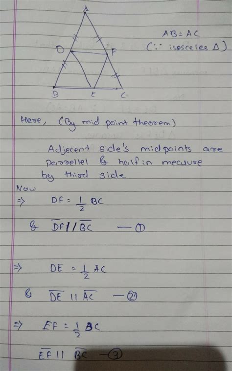 In Triangle Abc Def Are Respectively The Midpoints at Jasper Corral blog