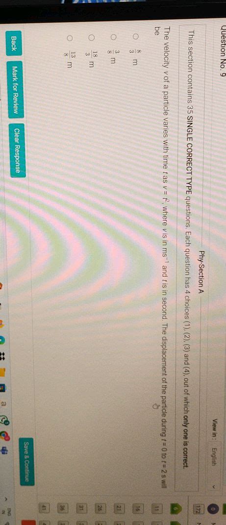 Question No 9 View In English Phy Section A StudyX