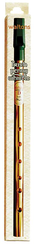 Waltons Irish Penny Whistle In D Brass Whistle With Reverb