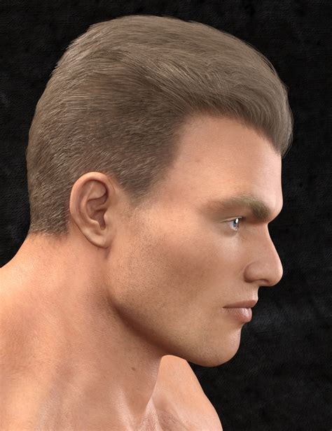 Commander Hair For Genesis 3 And 8 Male S Daz 3D