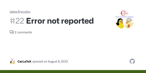 Error Not Reported · Issue 22 · Latex3xcolor · Github
