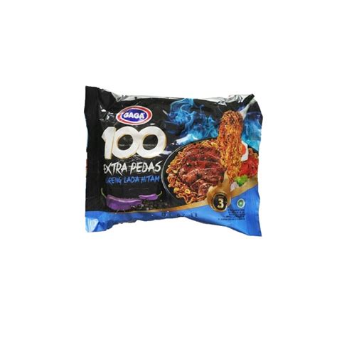 Jual Gaga 100 Extra Pedas Goreng Lada Hitam 85gr Shopee Indonesia