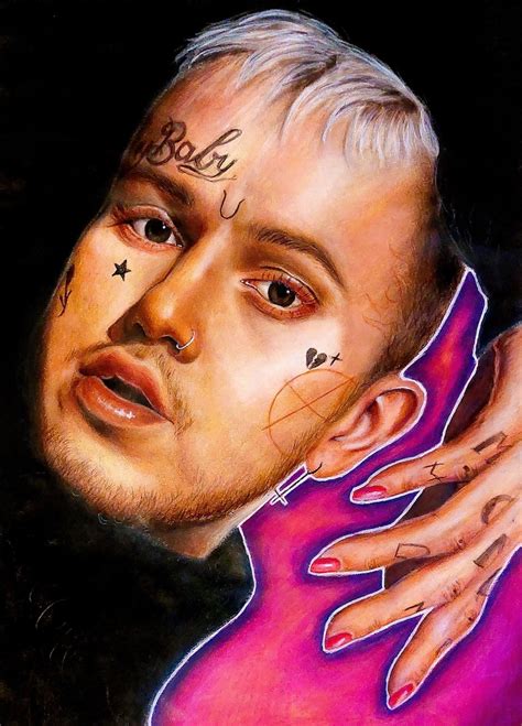 Lil Peep Art Print Poster Etsy