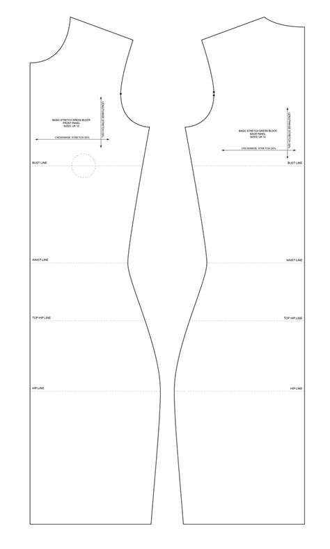 Basic Sewing Patterns And Slopers To Fit Your Measuremnts Patternlab