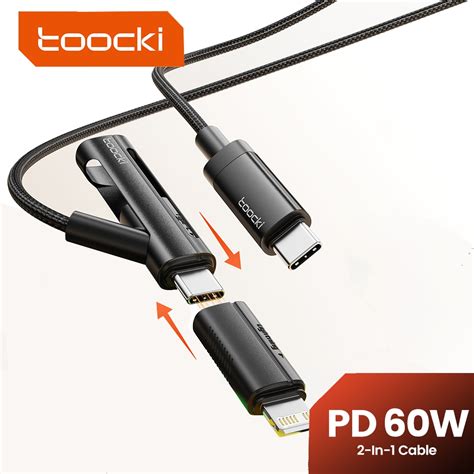 Toocki In USB C Fast Charging Cable Type C To LOS PD W Ultra Fast