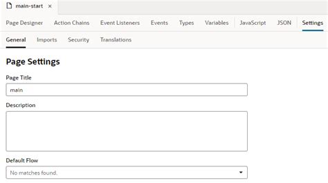 Manage Page Settings