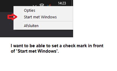 Trying To Checkmark Context Menu Item On App Tray Icon In C WinAPI
