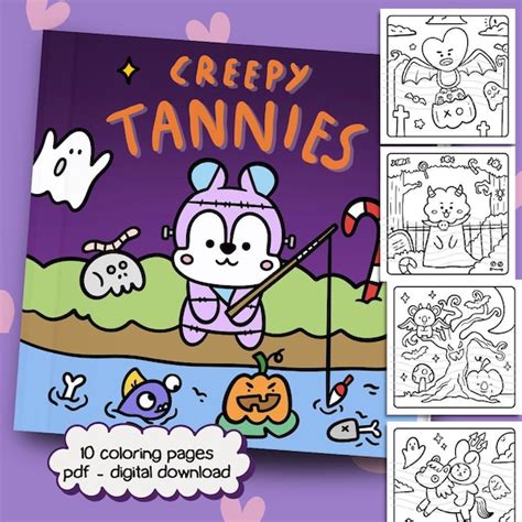 Bts Tiny Tan Coloring Pages Etsy