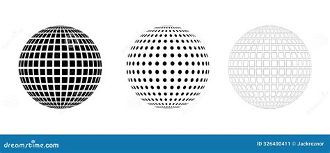 Globe Grid Spheres 3d Spheres Isolated Stock Vector Illustration Of Structure Sphere 326400411