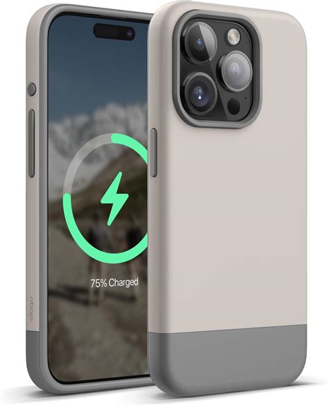 elago Funda Magnética Glide Compatible con iPhone 15 Pro Compatible