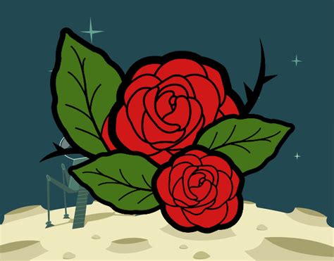 Dibujo de Dos rosas pintado por en Dibujos net el día 09 11 23 a las 01