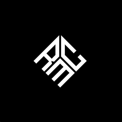 Rmc Letter Logo Design On Black Background Rmc Creative Initials