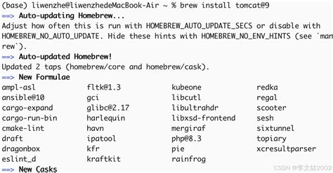 【环境配置】在mac中使用brew安装tomcat以及idea中的配置brew Tomcat Csdn博客