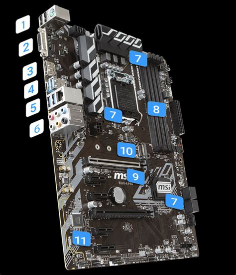 MSI B360-A PRO LGA 1151 (300 Series) Intel B360 SATA 6Gb/s ATX Intel ...