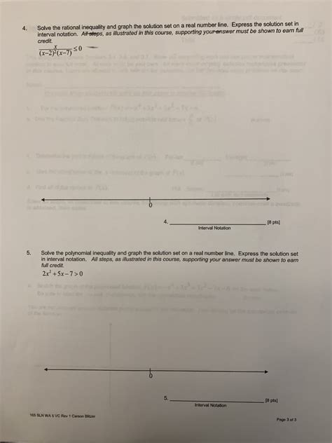 Solved Solve The Rational Inequality And Graph The Chegg