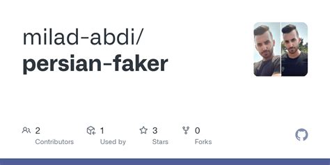 Github Milad Abdi Persian Faker