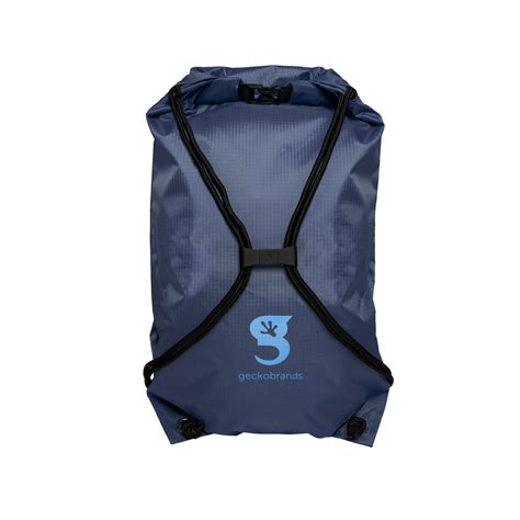 Drawstring Wp Backpack Navy Bright Blue Geckobrands Angler Tienda