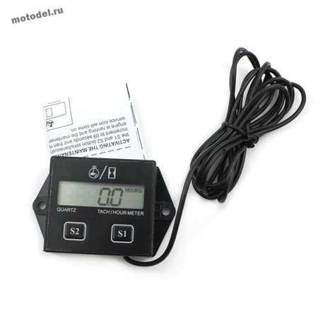 Панели и приборы Счетчик моточасов тахометр универсальный для мототехники снегоходов