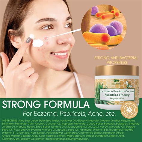 Mua Manuka Honey Eczema Cream Fragrance Free 16oz Moisturizing Lotion Treatment For
