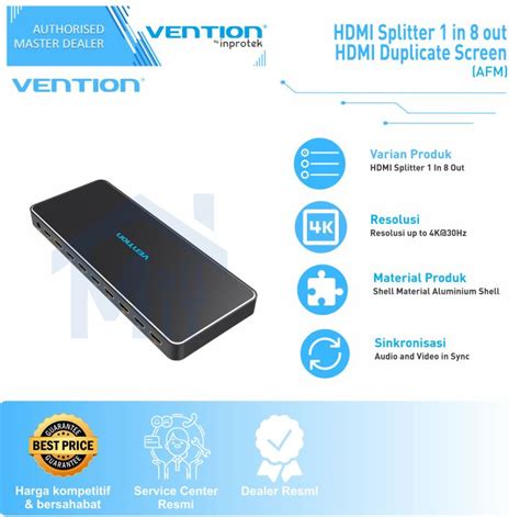 Vention HDMI Splitter 1 In 8 Out HDMI Duplicate Screen 4K 30Hz AFM