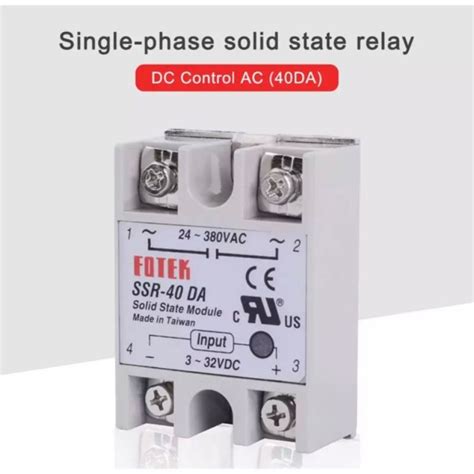 Jual RELAY Fotek SSR 40DA 40A SSR 10DA 10A Single Phase Solid State